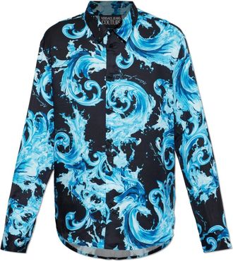 Versace Jeans Couture Homme, Chemises, Bleu, Taille: S Chemise Motif Barocco