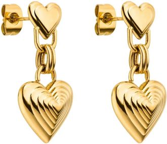 Purelei Ohrringe - Ohrringe Whispering Hearts - Gr. unisize - in Gold - f&uuml;r Damen
