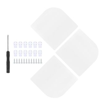 NUOBESTY Healeved 3 St&uuml;ck Eckregal 15X15cm Wandmontiertes Aufbewahrungsbrett in Milchwei&szlig; Platzsparendes Wandregal f&uuml;r B&uuml;ro Wohnzimmer und Schlafzimmer