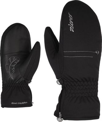 Ziener Damen KYLEENA Ski-F&auml;ustling/Wintersport | wasserdicht, sehr warm, Soft-Shell, Black, 8,5