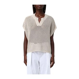 Liviana Conti Damen, Blusen & Hemden, Beige, MGr&ouml;&szlig;e