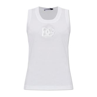 Dolce & Gabbana Femme, Tops, Blanc, Taille: 34 FR D&eacute;bardeur oversize en jersey