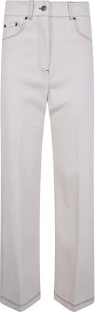 Max Mara Femme, Jeans, Beige, Taille: 44 FR Mxpribes Denim Jersey Pantalons