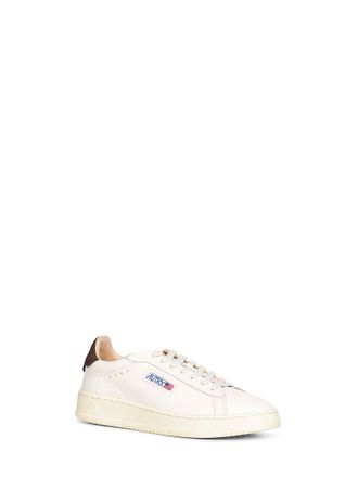 Autry Mens Dallas Low Sneakers White Leather Calf Trainers