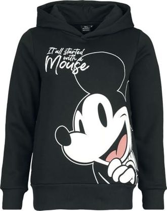Mickey Mouse Mickey & Minnie Mouse It All Started with a Mouse Femme Sweat-Shirt à Capuche Noir XL