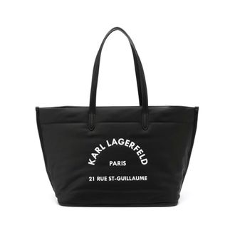 Karl Lagerfeld Femme, Sacs, Noir, Taille: ONE Size RSG Nylon MD Tote