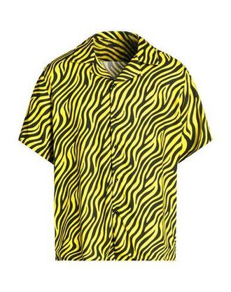 8 by YOOX PRINTED VISCOSE COLLAR CAMP SHIRT
