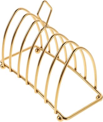 TOPBATHY Edelstahl Toast Rack Scheiben Gold Küchenregal Brotständer Luftfritteuse Aufbewahrung Frühstücks-Organizer Brotauslage Stabil und Modern für Küche und