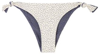 Women'secret Damen Reversible Polka dot Bikini Bottoms Brief, Blue Print, M