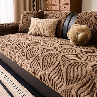 Generic Hundedecke Flanell Sofa&uuml;berzug Dicke Sofa &Uuml;berzug, Neue Universelle rutschfeste Solide Strukturierte Sofabezug F&uuml;r Wohnzimmer, Couch &Uuml;berwurfdecke Sof