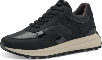 s.Oliver Damen Sneaker flach mit Schnürsenkeln Sportlich, Schwarz (Black), 36 EU