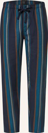 Schiesser Schlafhose Mix+Relax Aus Flanell blau