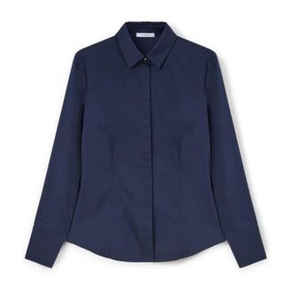 Motivi Popeline Hemd - - Blouses & Shirts - Damen - Blau - XS