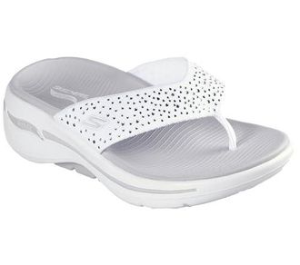 Skechers Tongs pour femme, blanc, 41 EU