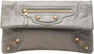 Balenciaga Pre-owned Cuir sacs-balenciaga - Femme - Pre-owned - Gris - Taille: ONE Size