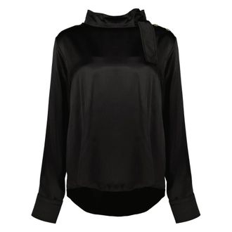 Patou Haut &agrave; col foulard - - Blouses & Shirts - Damen - Schwarzk - S