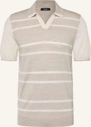 Reiss Reiss Strick-Poloshirt Miles Aus Merinowolle beige