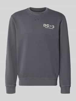 PME Legend Sweatshirt mit Label-Print und Rundhalsausschnitt