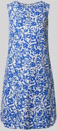 Betty Barclay Knielanges Leinenkleid mit Schl&uuml;sselloch-Ausschnitt