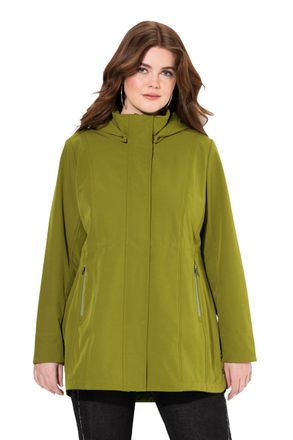 Ulla Popken Damen große Größen Übergrößen Plus Size HYPRAR Softshelljacke, Kapuze abnehmbar