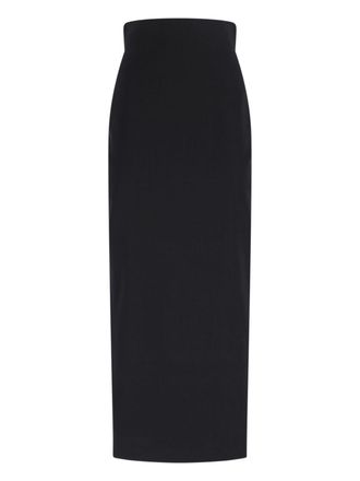 Rick Owens Wool Blend Maxi Skirt
