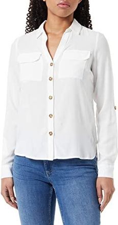 Vero Moda Vmbumpy T-Shirt L/S New WVN GA Noos, Blanche-Neige, L Femmes