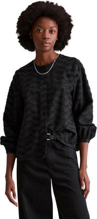 Marc O'Polo Denim Langarmbluse aus Baumwoll-Fil Coupé