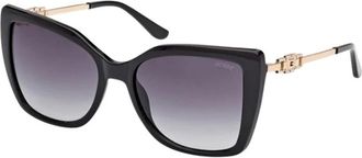Guess Femme, Accessoires, Noir, Taille: 56 MM Square Lunettes de soleil
