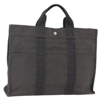 Herm&egrave;s Pre-owned Vintage Canvas Tote Bag - - Pre-owned - Damen - Grau - ONE SIZE