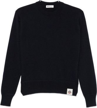 Bally Femme, Pulls, Bleu, Taille: 36 FR Pull ras du cou en cachemire