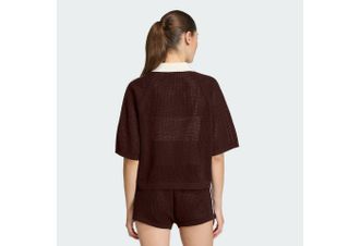 adidas Originals Poloshirt POLOSHIRT, KNITTED CROCHET (1-tlg)