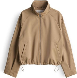 OPUS Damen Jacke | HALVI Regular sportlicher Blouson im Baumwoll Mix Salted Caramel, 38