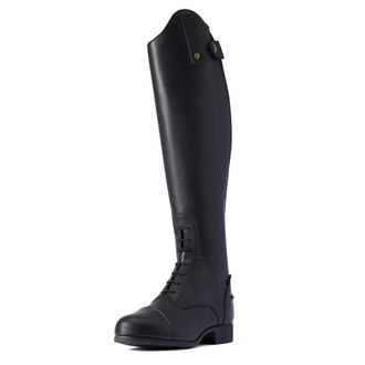 Ariat Womens Heritage Contour II Waterproof Insulated Tall Riding Boots in Black, RM Width, Regular Medium (RM) Calf, Size 36.5, by Ariat