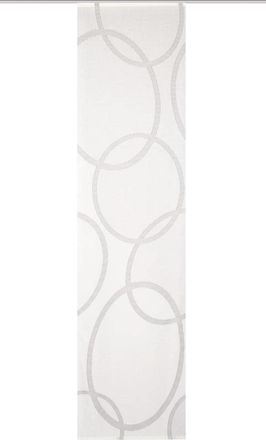 Home Wohnideen 84990 | Schiebegardine PINALO, Leinenstruktur, Scherli-Motiv, 245 x 60 cm (H&ouml;he x Breite), Farbe: (grau)