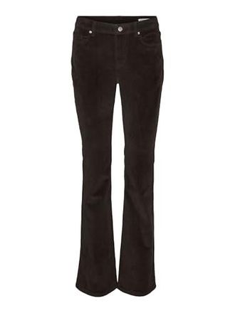 Vero Moda Femme Vmflash Mr Flared Corduroy Pants Jean &Eacute;vas&eacute;, G&acirc;teau Chocolat, 30W / 32L EU