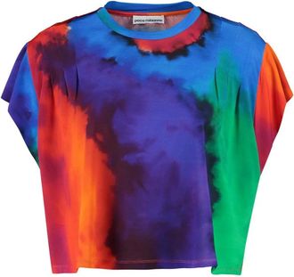 Paco Rabanne Femme, Tops, Multicolore, Taille: 36 FR T-Shirt Pliss&eacute; Tie-Dye