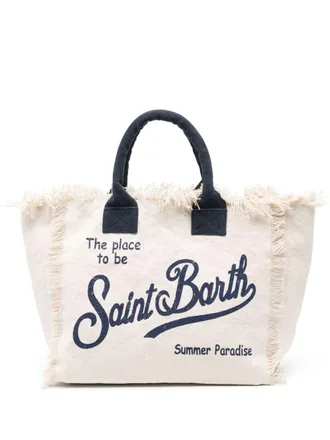 MC2 Saint Barth sac de plage Vanity en toile - Tons neutres