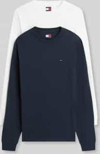 Tommy Jeans Regular Fit Langarmshirts aus reiner Baumwolle im 2er-Pack
