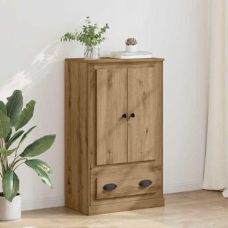 vidaXL vidaXL Haut Armoire avec tiroir Ch&ecirc;ne artisanal 60 x 35,5 x 103,5 cm
