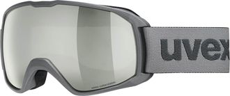 Uvex xcitd Colorvision Skibrille (Farbe: 5030 rhino matt, mirror silver/colorvision green (S2))