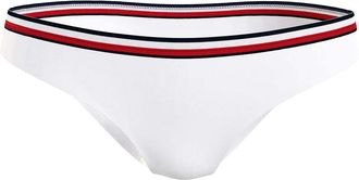 Tommy Hilfiger Damen Bikinihose Sport, Weiß (White), L