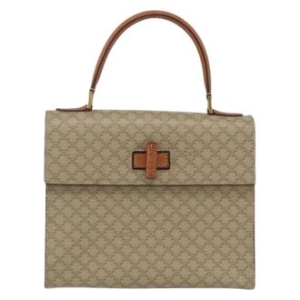 Celine Sac &agrave; main vintage en toile Pre-owned - Femme - Pre-owned - Beige - Taille: ONE Size