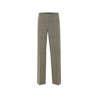 Circolo 1901 Straight Leg Hose - - Trousers - Damen - Grau - M