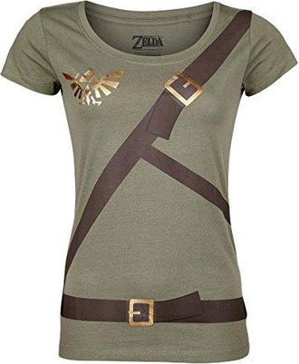 Bioworld The Legend of Zelda - Link Belt T-Shirt pour Femme - Maat M