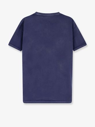 Polo Ralph Lauren Mens Cotton T-Shirt With Vintage Effect Blue T-Shirts And Polos