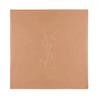 Saint Laurent Cassandre Square Scarf - - Accessories - Damen - Braun - ONE SIZE