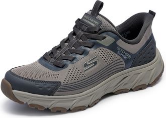 Skechers Herren Hillcrest 2.0 Sneaker, Dark Taupe Synthetic/Textile/Trim, 48.5 EU