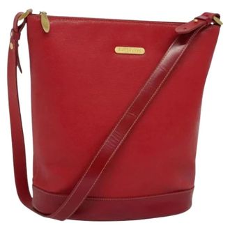Burberry Sac &agrave; bandouli&egrave;re vintage en cuir Pre-owned - Femme - Pre-owned - Rouge - Taille: ONE Size