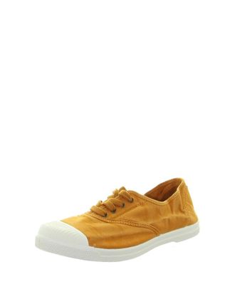Natural World Eco - 102E Womens Trainers - Organic Cotton - 100% EcoFriendly - Leather Brown Color