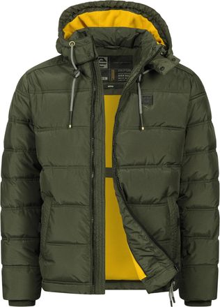 Indicode Herren INCoolios Winterjacke mit Kapuze und Fleecefutter | Herrenjacke Steppjacke f&uuml;r M&auml;nner Forest, M
